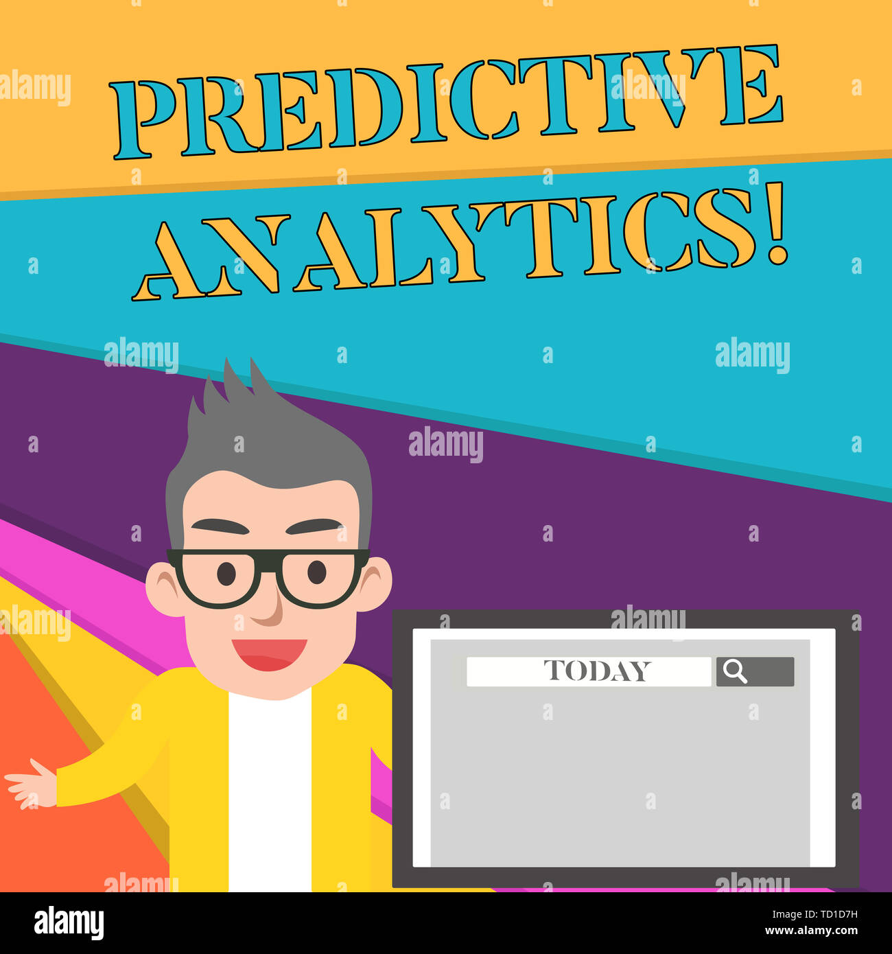 Word writing text Predictive Analytics. Business photo showcasing Optimize Collection Achieve ...