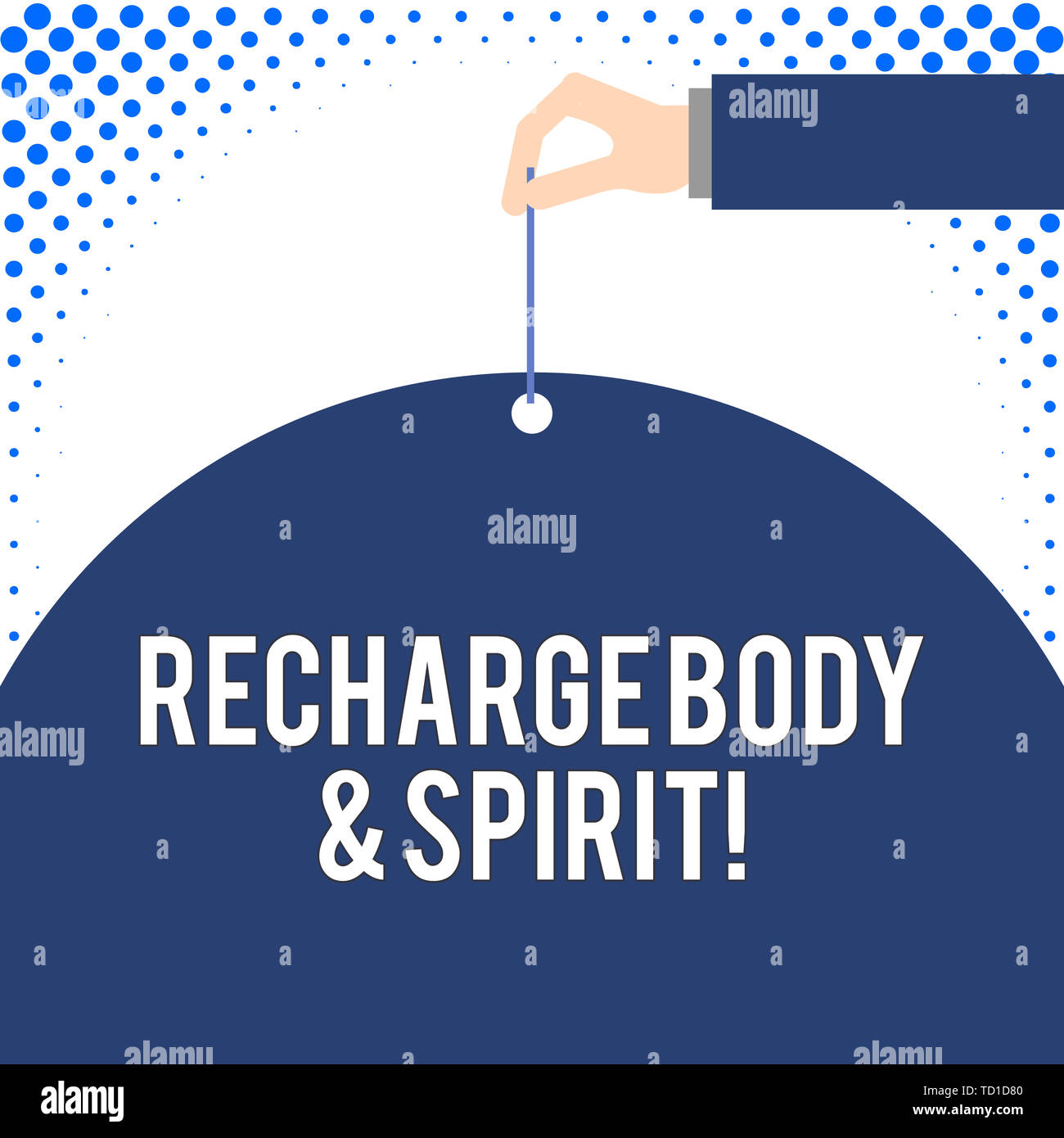 Handwriting text Recharge Body And Spirit. Conceptual photo fill your ...