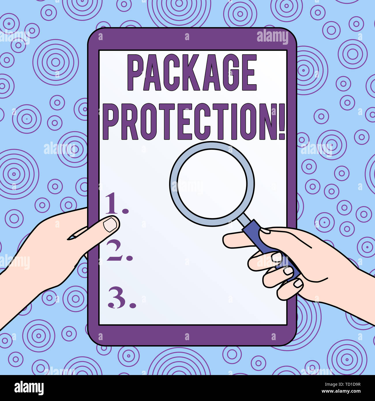 Conceptual hand writing showing Package Protection. Concept meaning ...