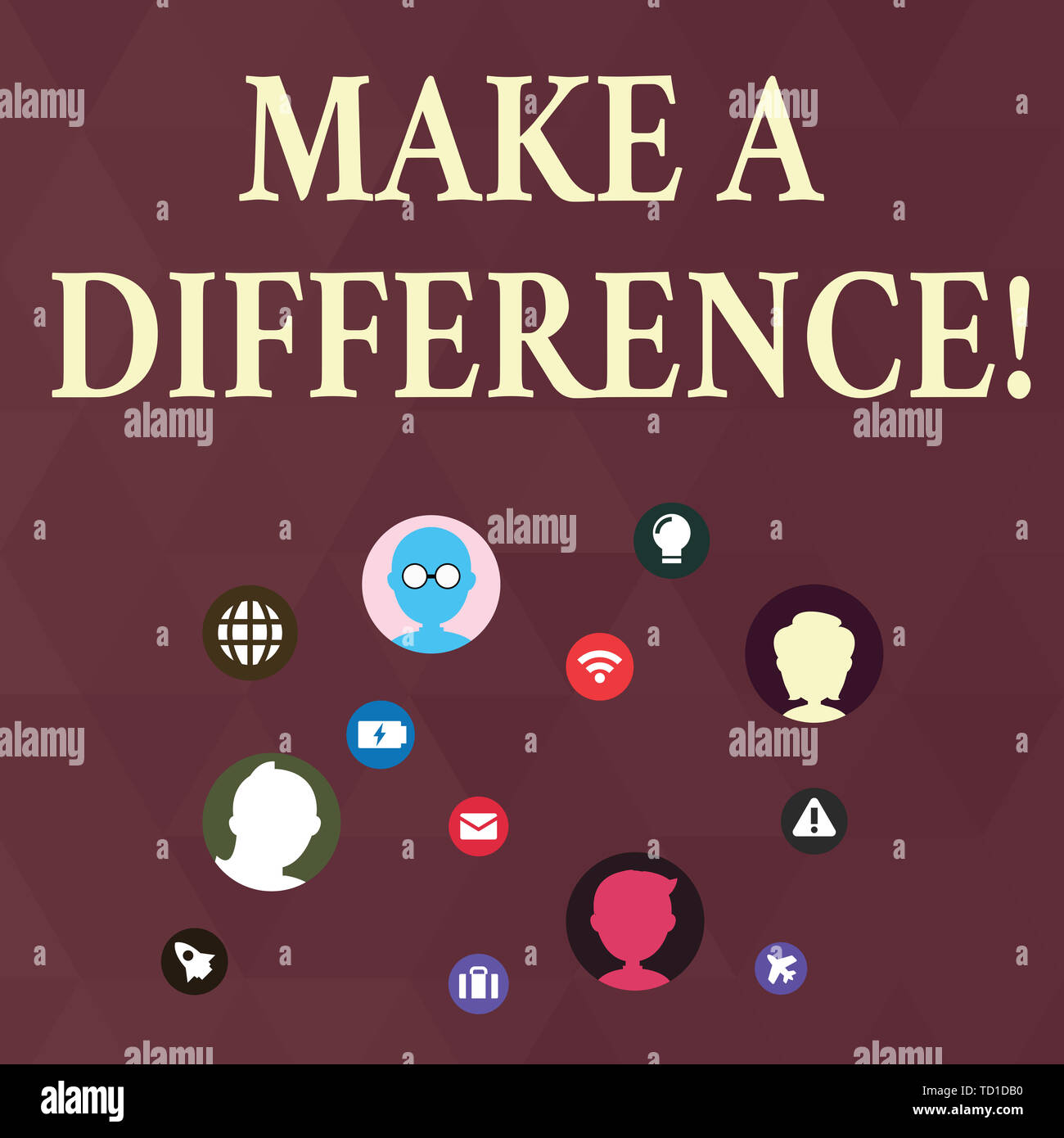 Writing note showing Make A Difference. Business concept for have ...