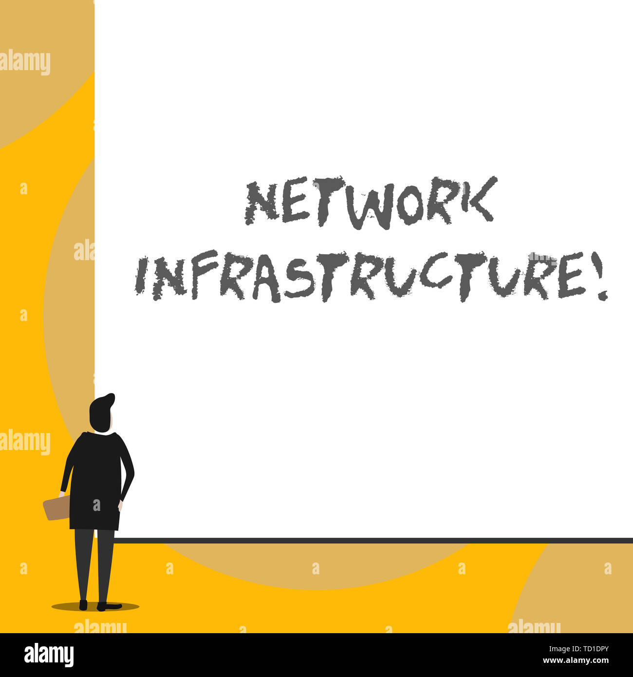 Conceptual hand writing showing Network Infrastructure. Concept meaning ...