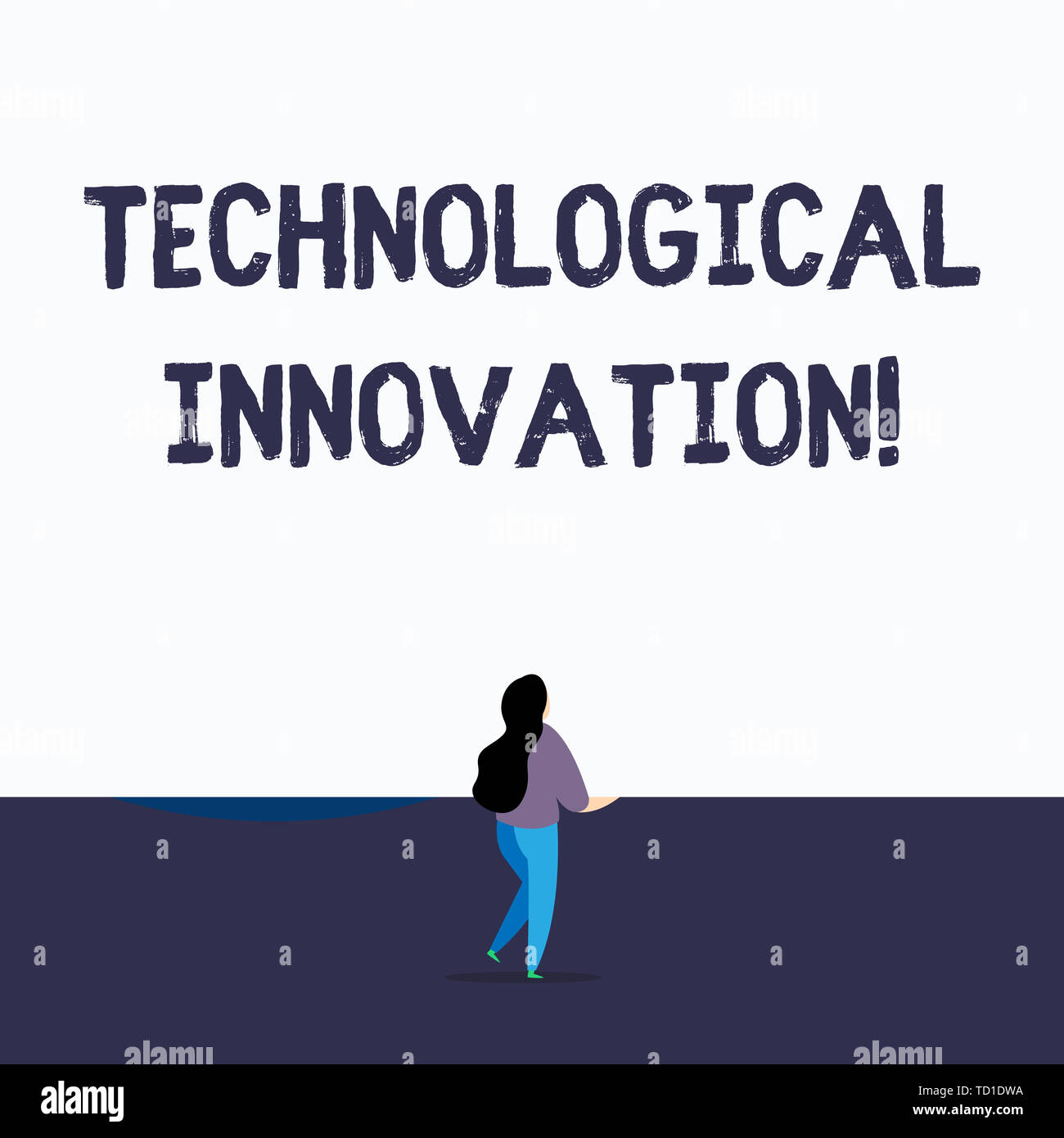 Handwriting text writing Technological Innovation. Conceptual photo New ...