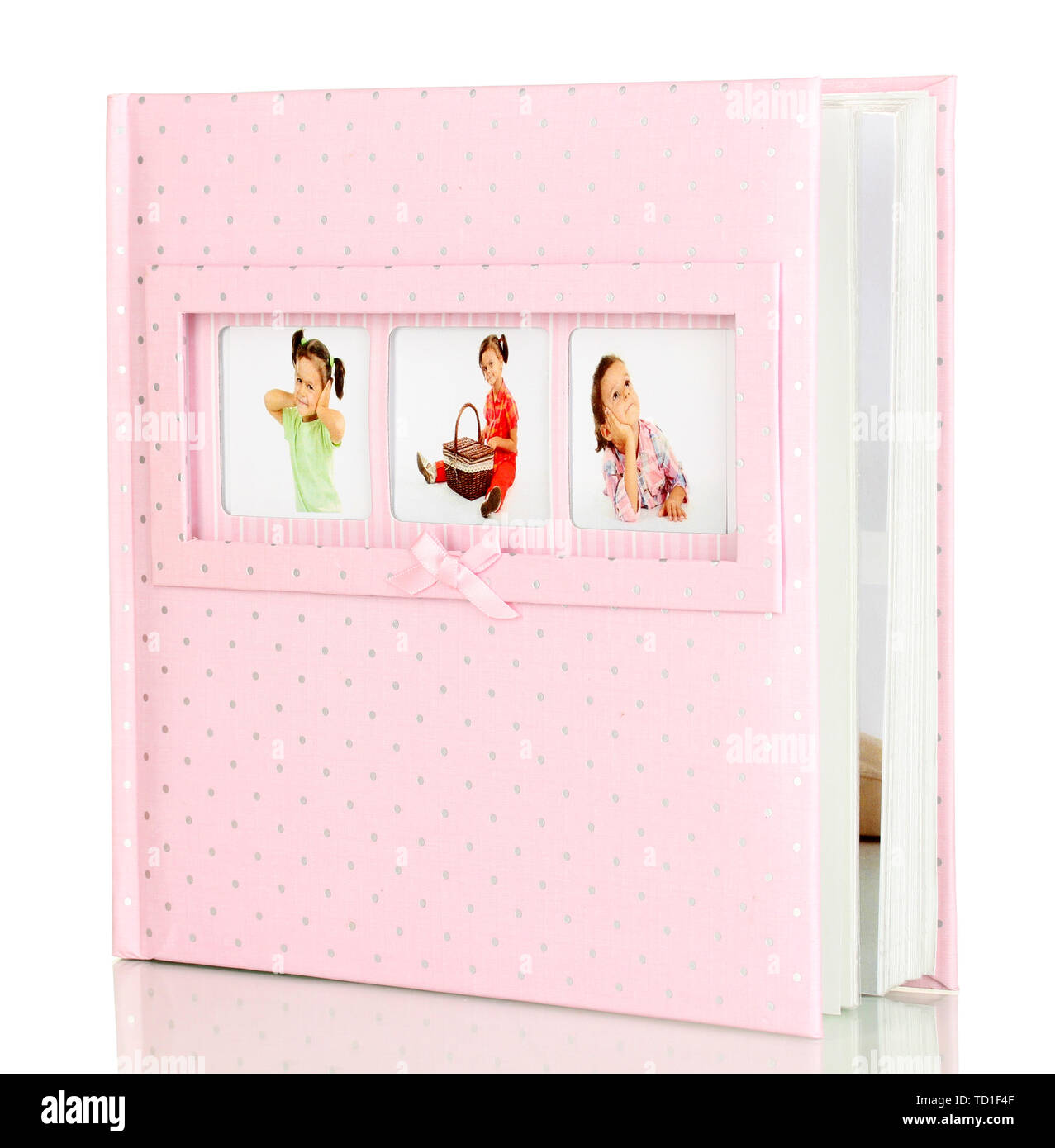 Children photo album isolated on white Stock Photo - Alamy