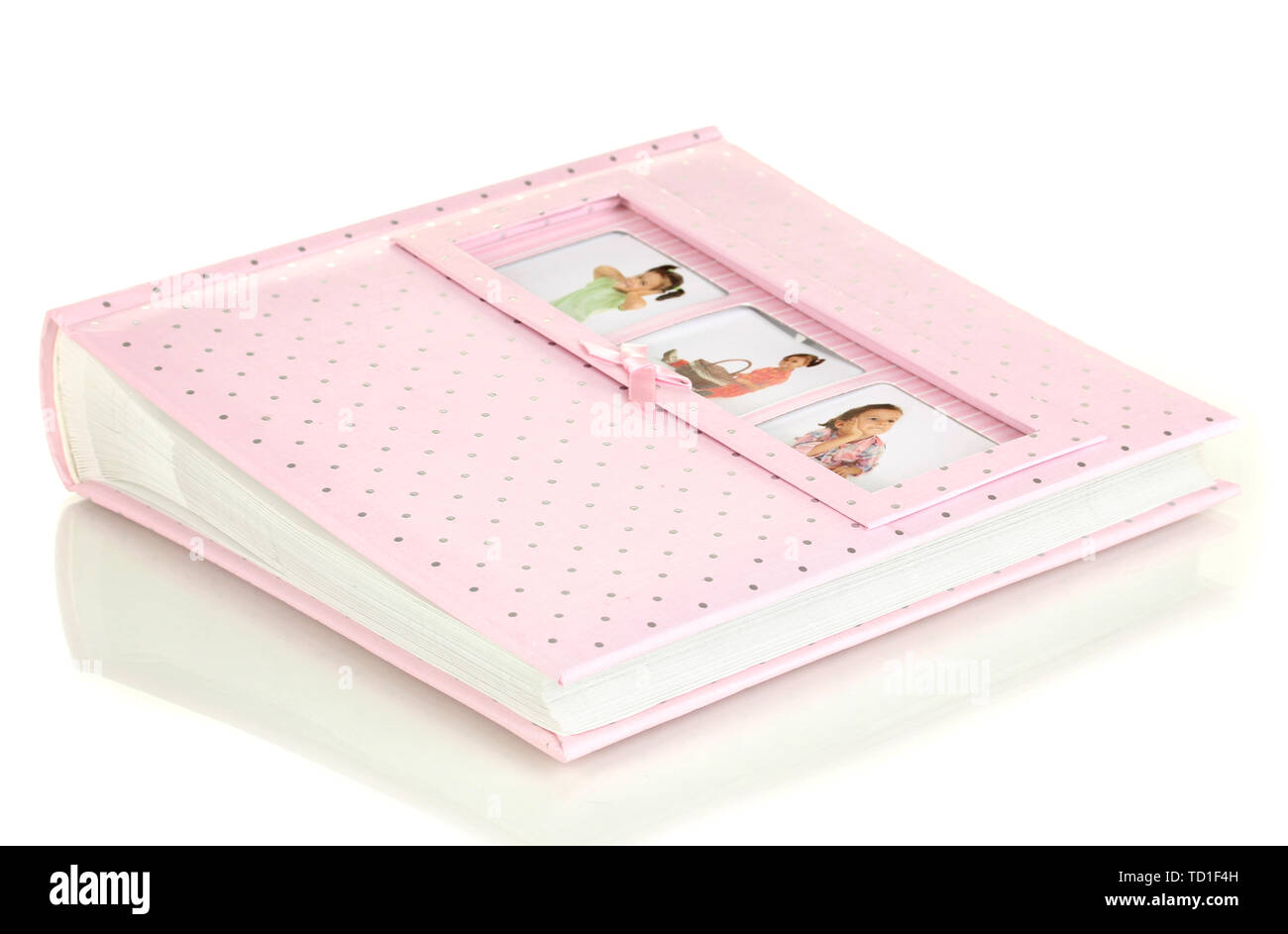 Children photo album isolated on white Stock Photo - Alamy