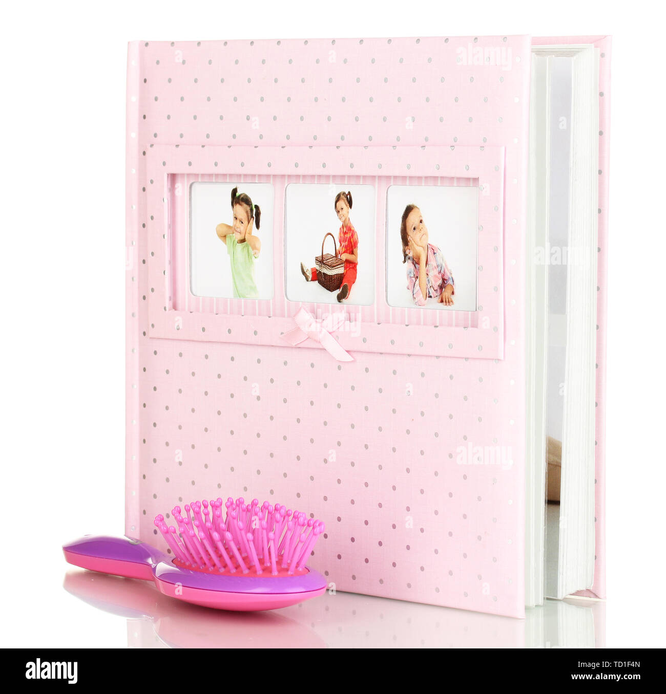 Children photo album isolated on white Stock Photo - Alamy