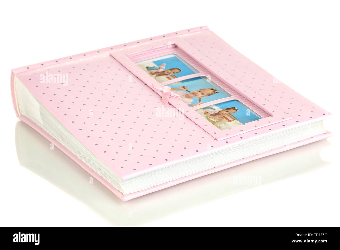 Baby photo album isolated on white Stock Photo - Alamy