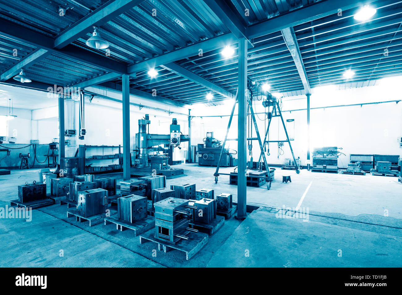 interior of modern factory of communication equipment Stock Photo - Alamy