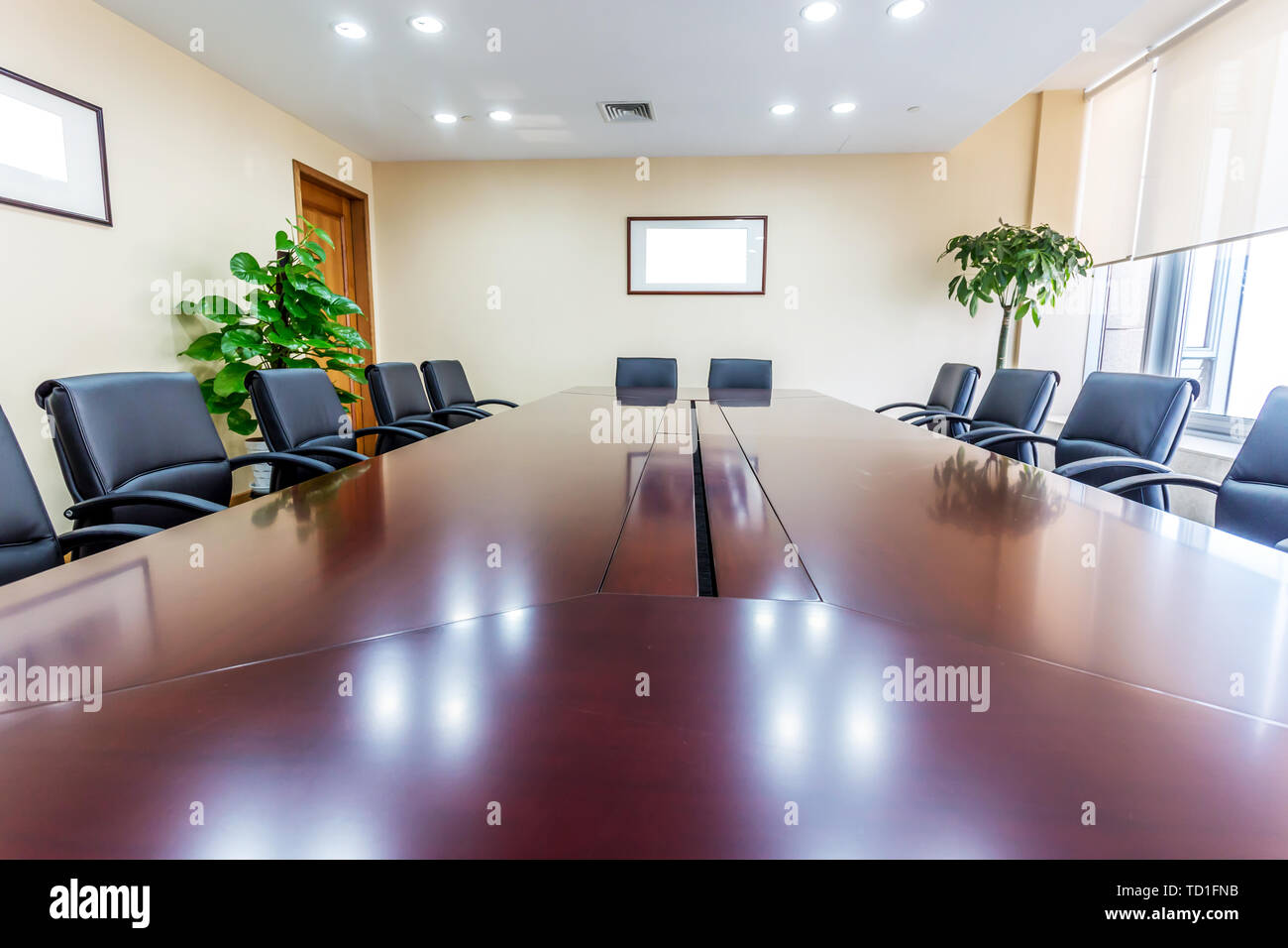 Business meeting room in office Stock Photo - Alamy