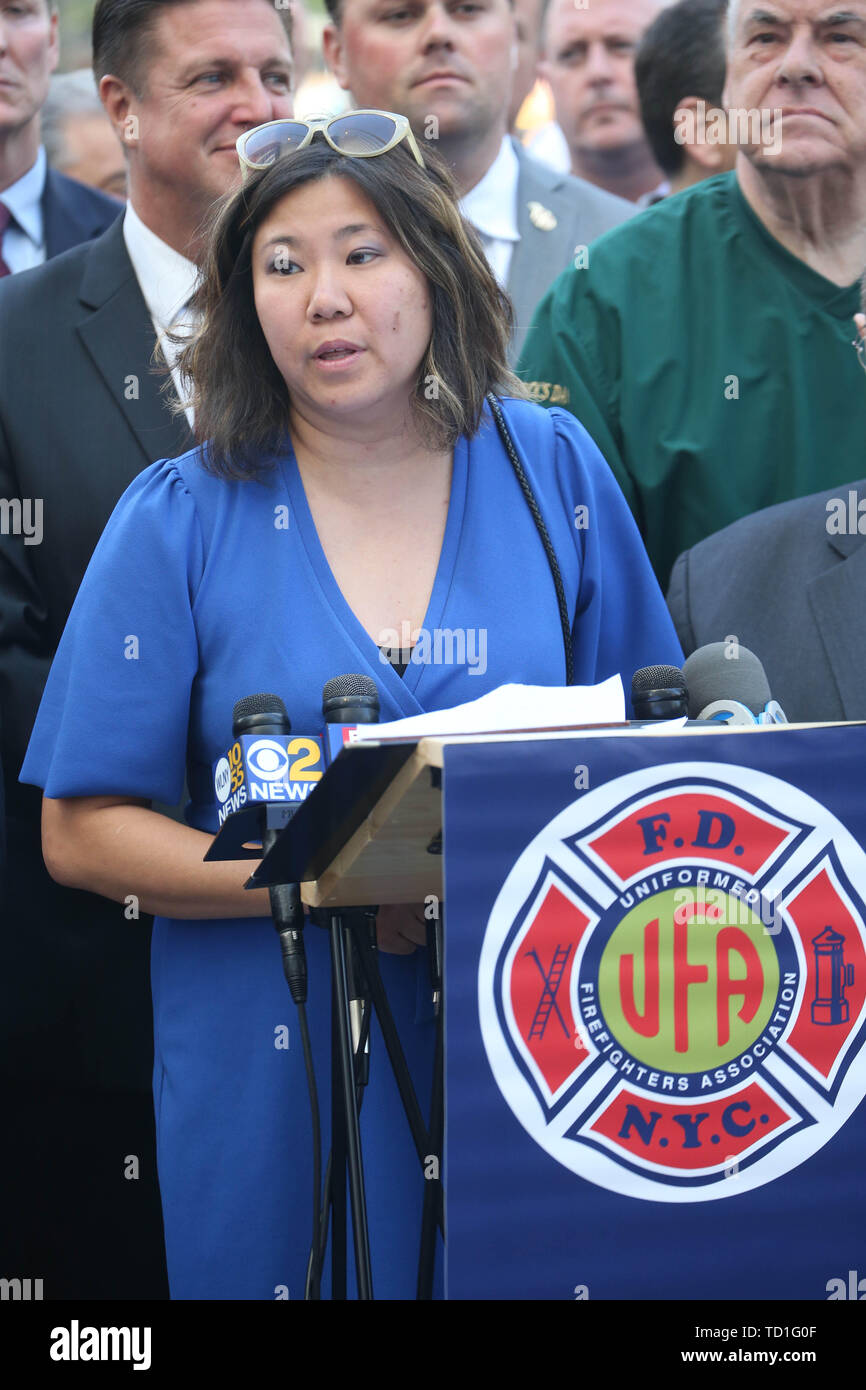 June 9, 2019 - New York, NY, USA - June 9, 2019: FDNY delegation and NY ...