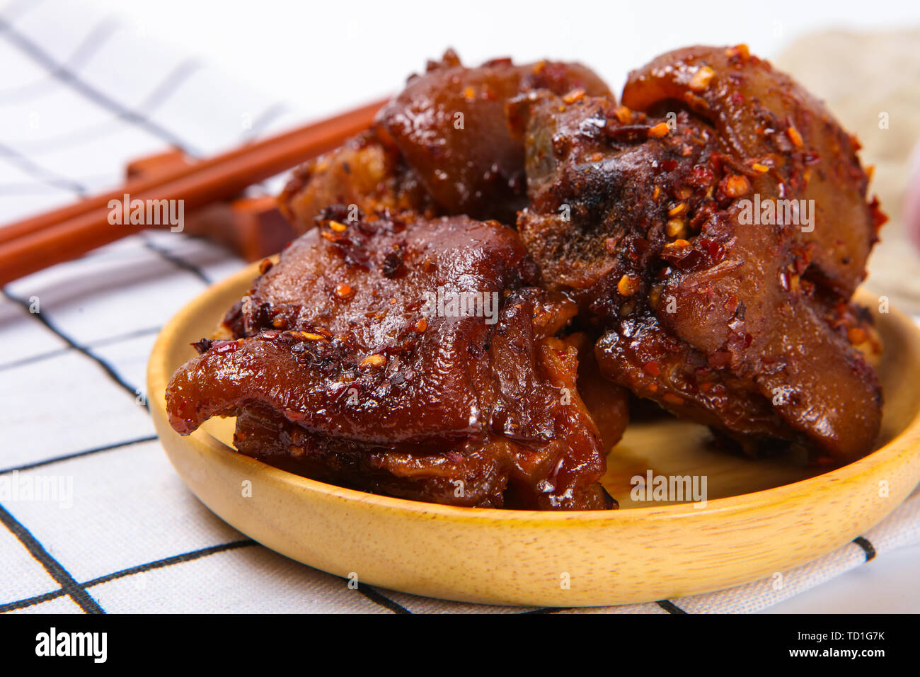 Halogen pig's foot sauce, pig's hand Stock Photo - Alamy