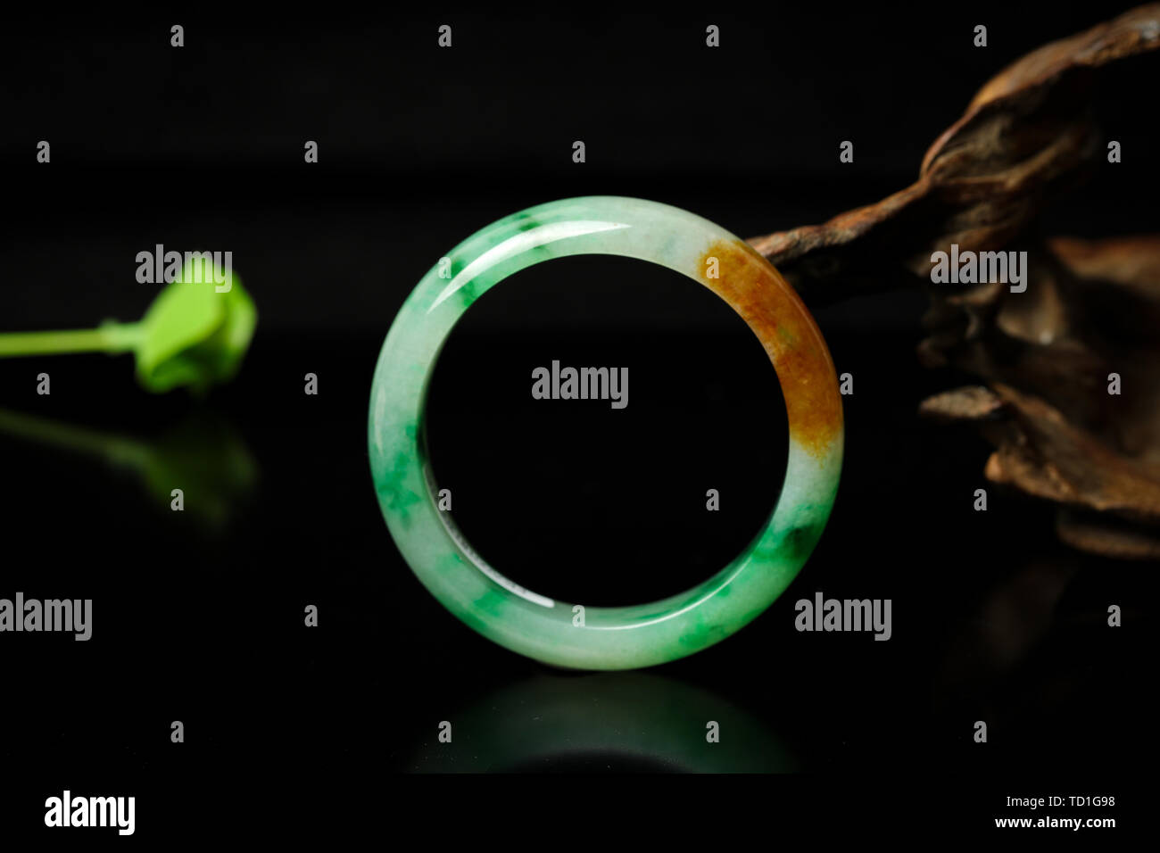 Collection-grade three-color jade bracelet Stock Photo - Alamy