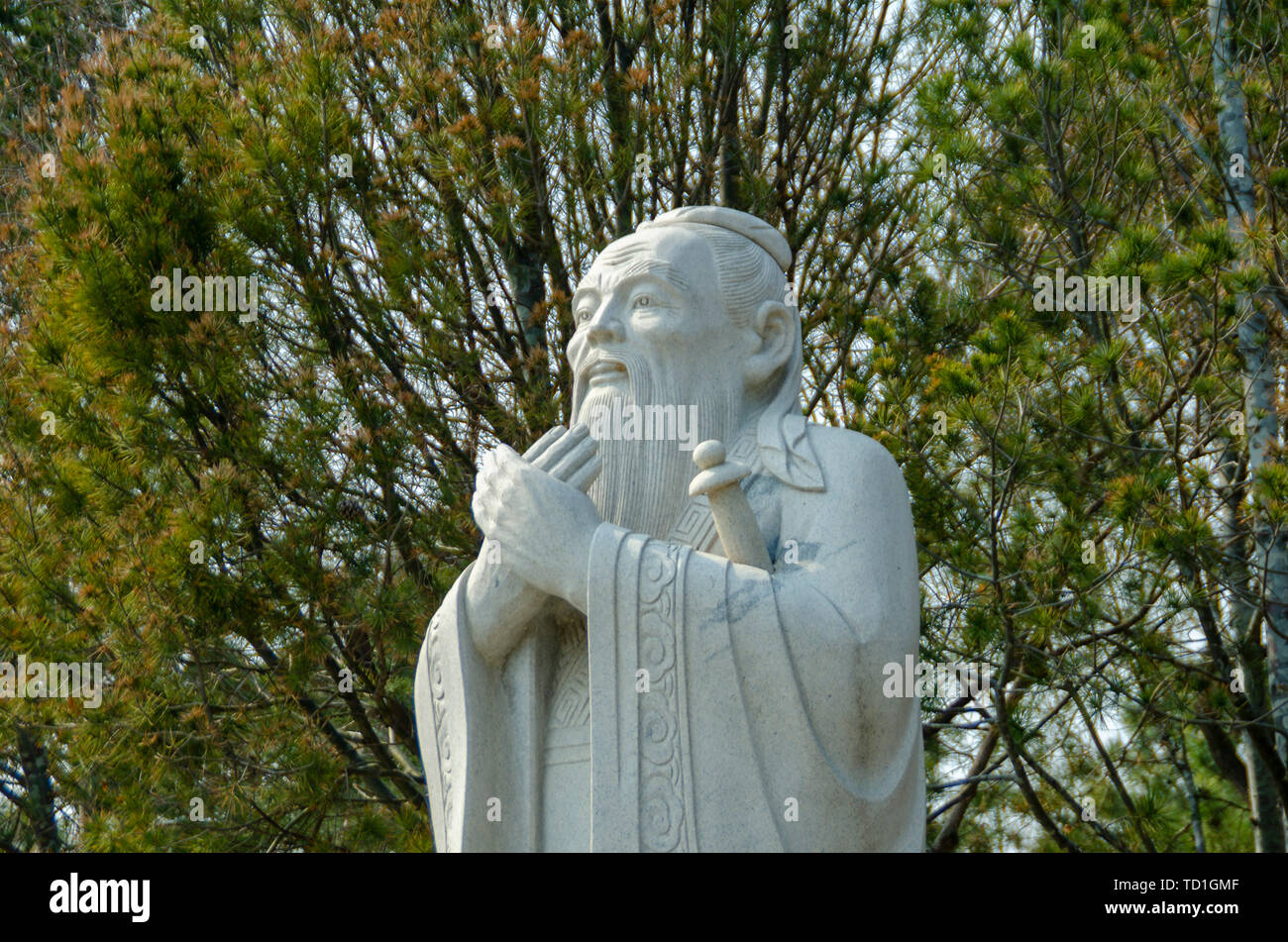 Master Kong on the side of the statue Stock Photo - Alamy