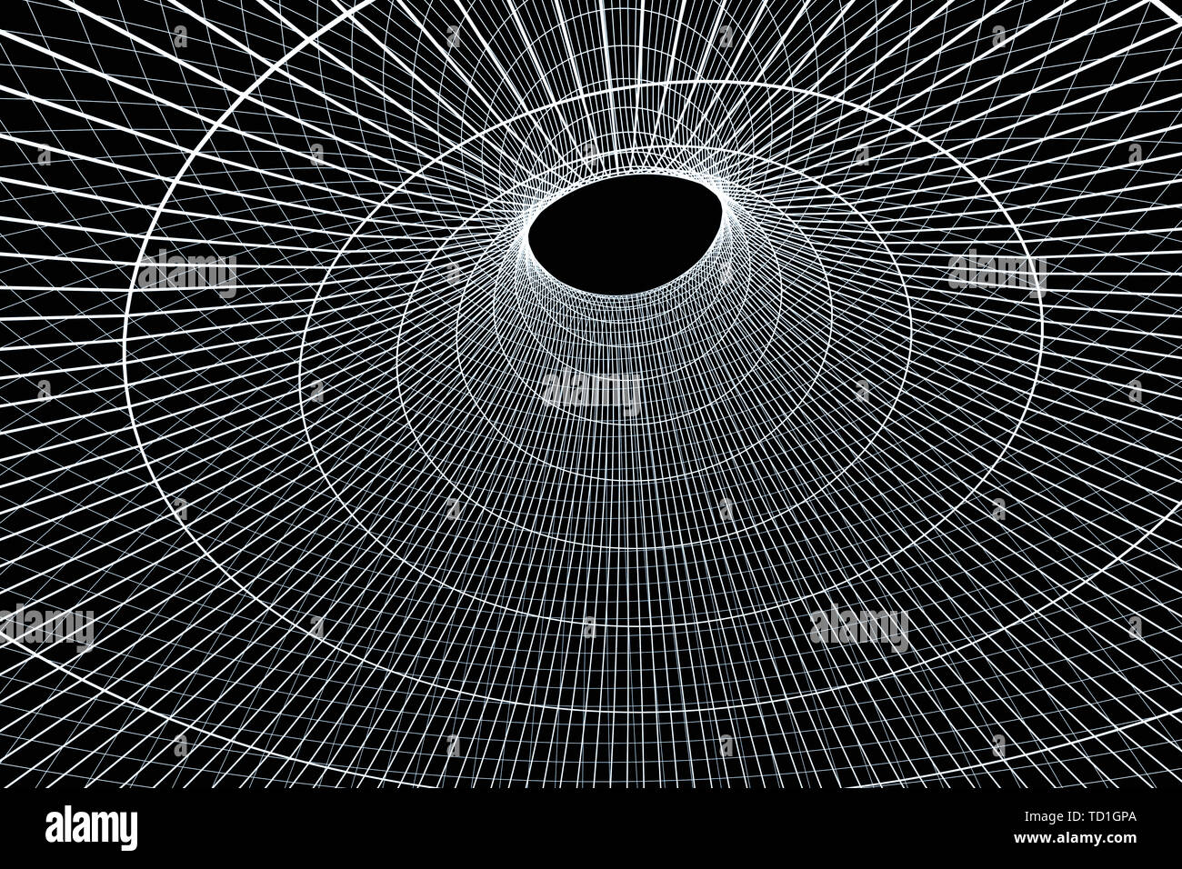 Three-dimensional rendering, luminous curve channel Stock Photo - Alamy