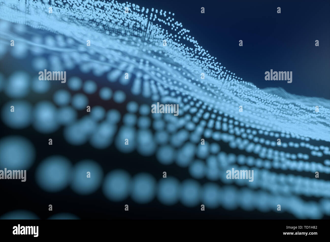 Three Dimensional Rendering Abstract Dots Variable Gradient Background 0927