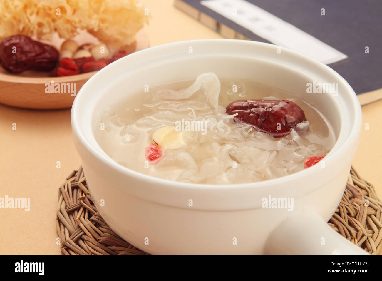 Lotus seed silver ear soup Stock Photo - Alamy
