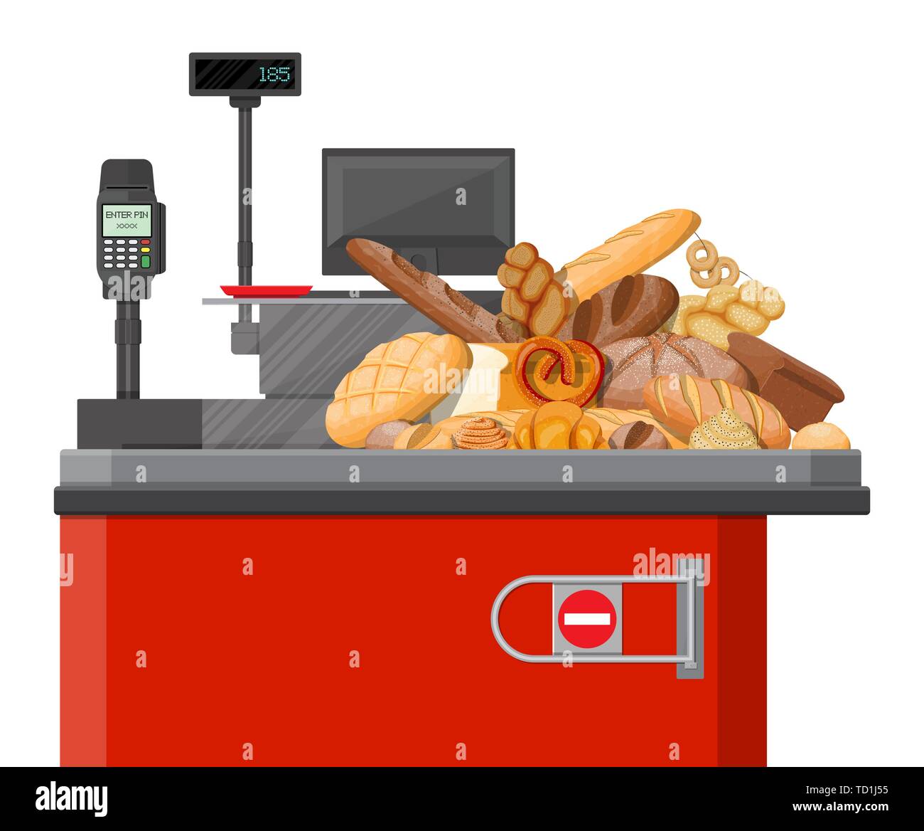 Interior cake counter Stock Vector Images - Alamy