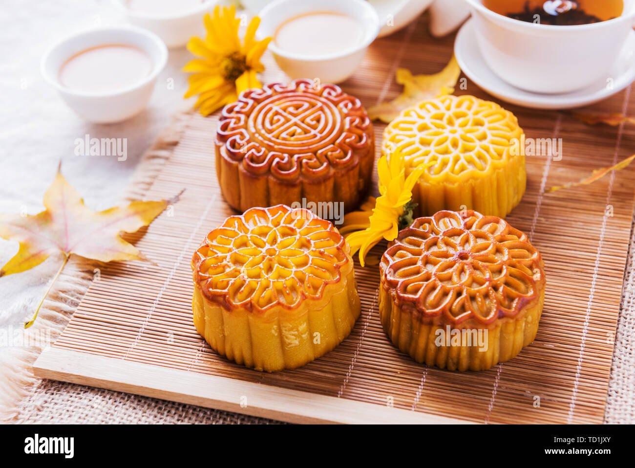 Mid-Autumn Festival cuisine, moon cakes Stock Photo - Alamy