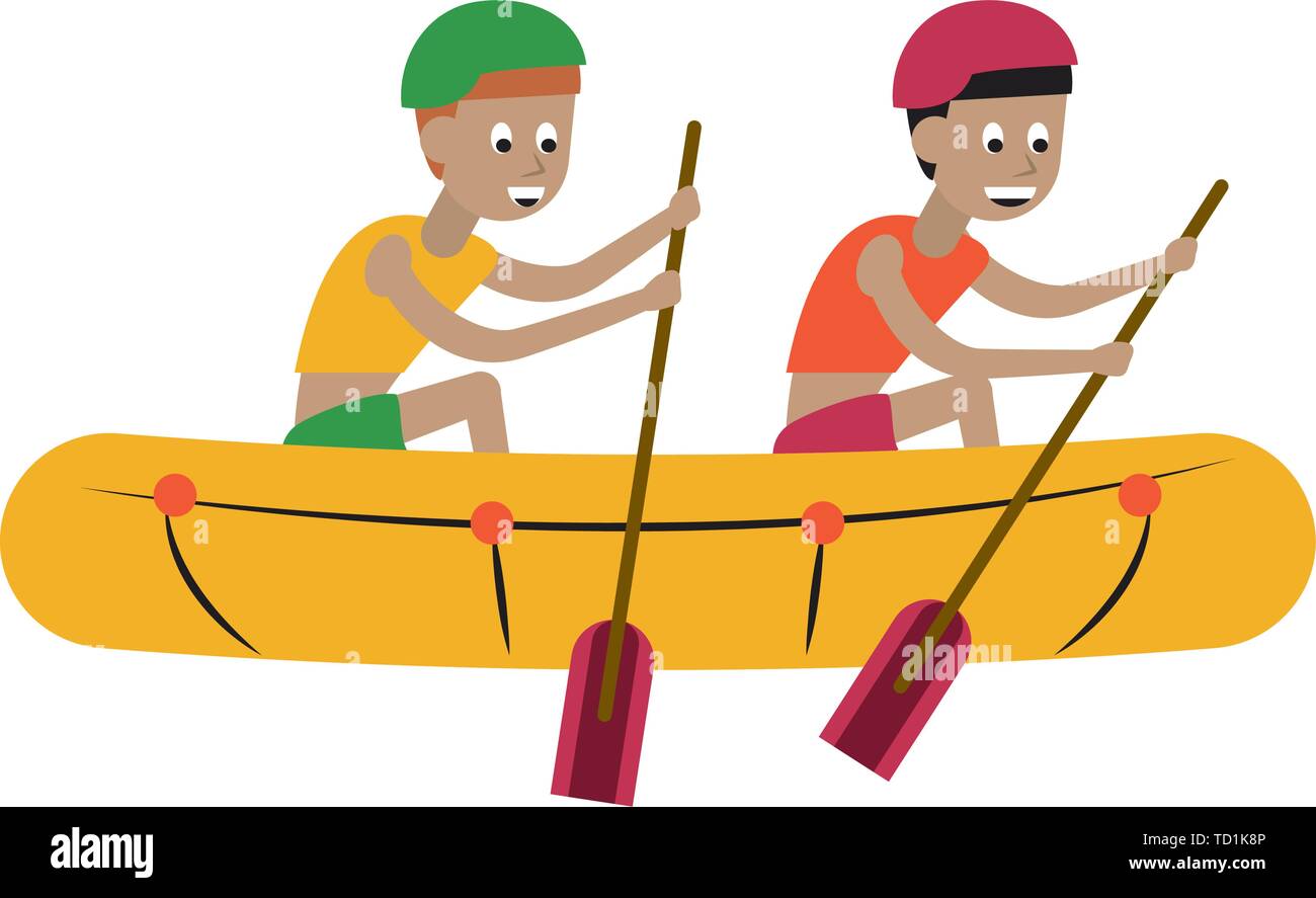 Two person boat Stock Vector Images - Alamy
