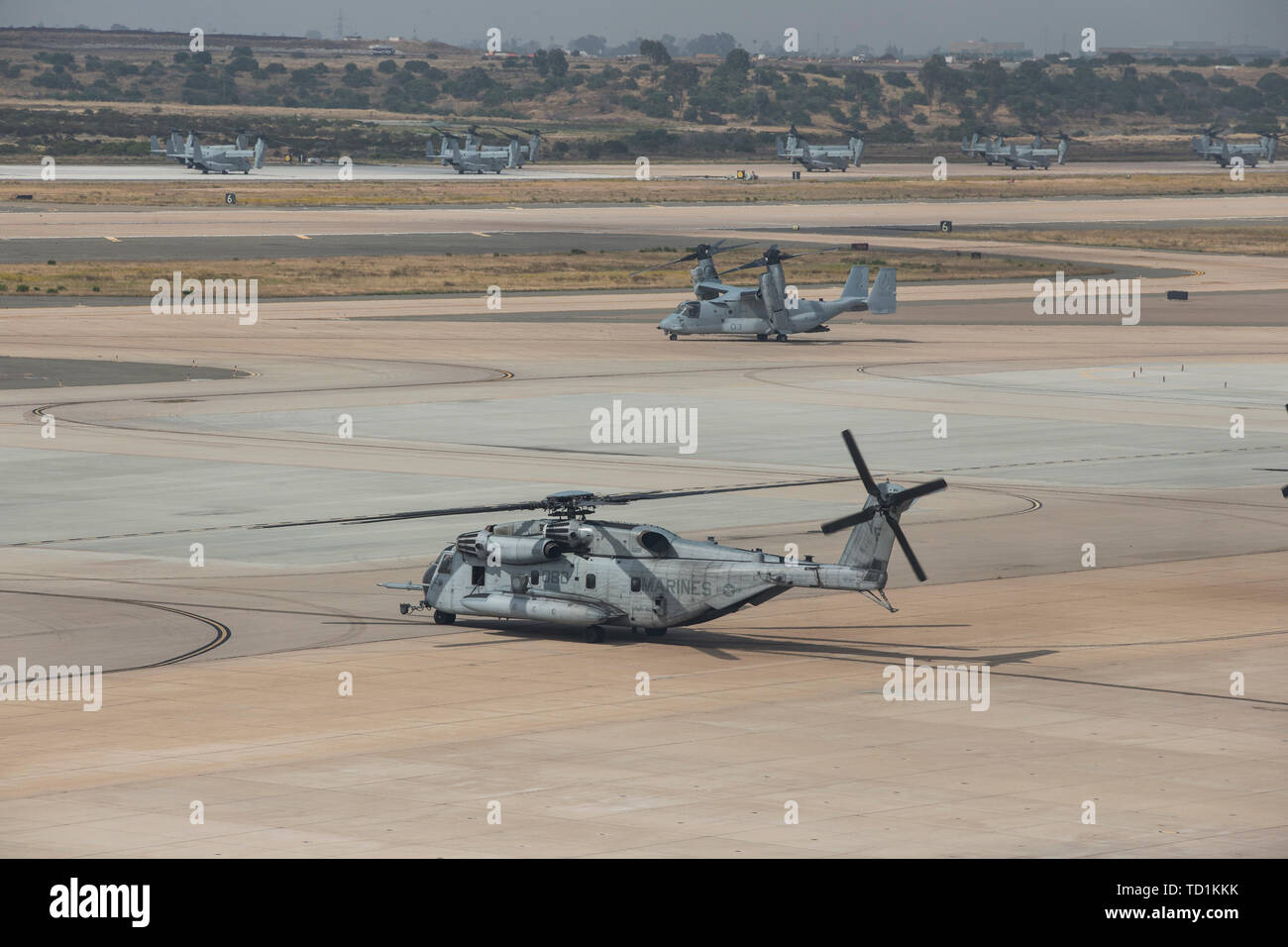 U.S. Marine Corps MV-22B Ospreys with Marine Medium Tiltrotor Squadrons ...