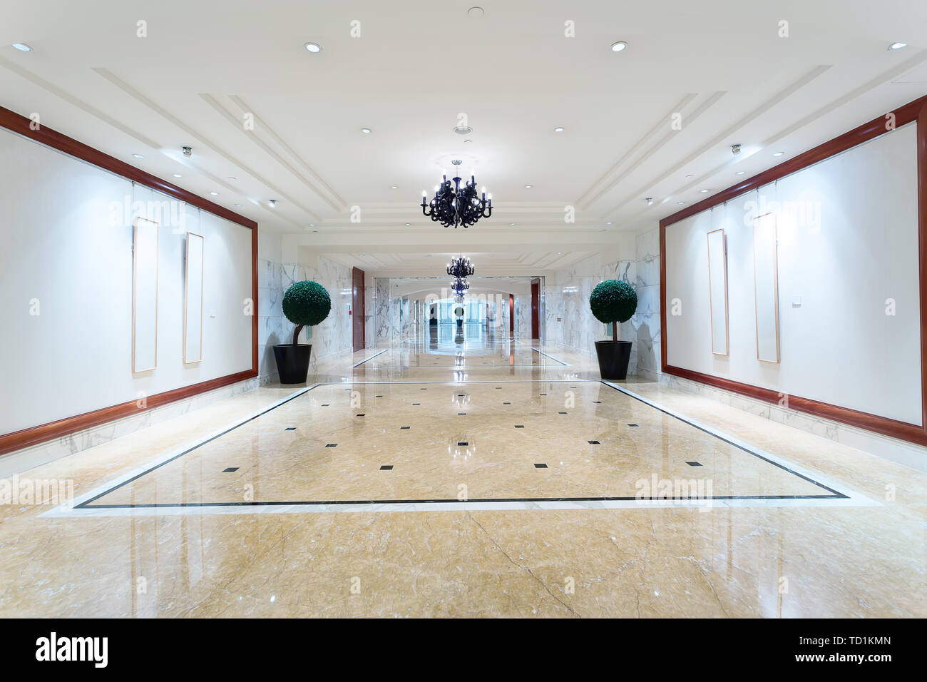 luxury hotel corridor interior with elegant decorations Stock Photo - Alamy