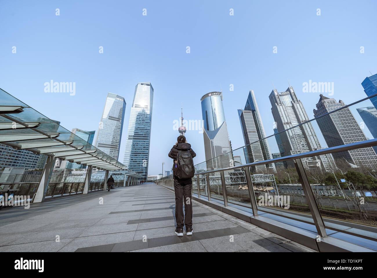 Street View of Lujiazui, Shanghai Stock Photo - Alamy