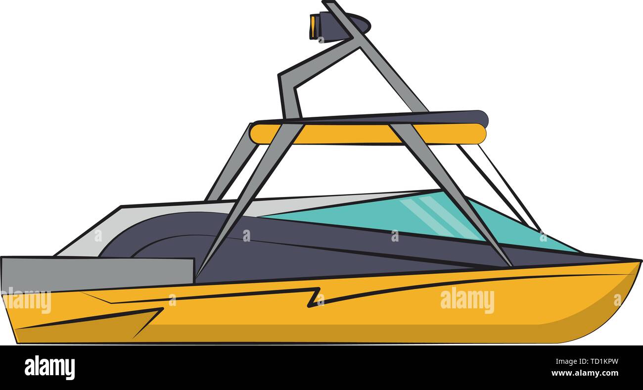 Side view luxury yacht Stock Vector Images - Alamy