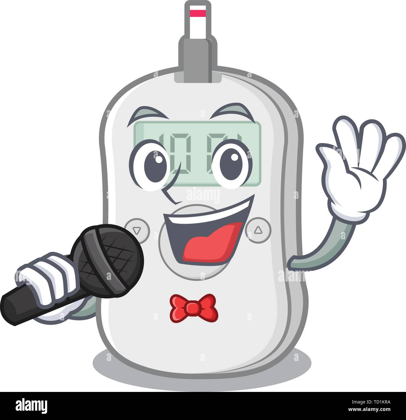 Singing diabetes check machine cartoon medicine box Stock Vector Image ...