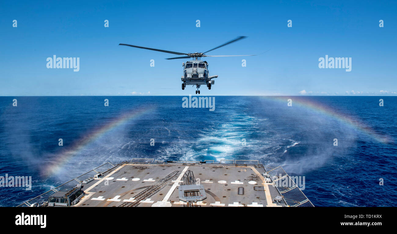 190605-N-NU281-1093 PACIFIC OCEAN (June 5, 2019) An MH-60R Sea Hawk ...