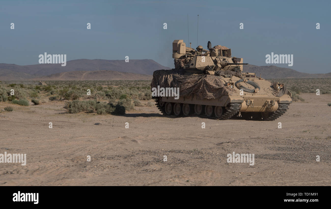 An M3A2 Bradley Fighting Vehicle from the 116th Cavalry Brigade Combat ...