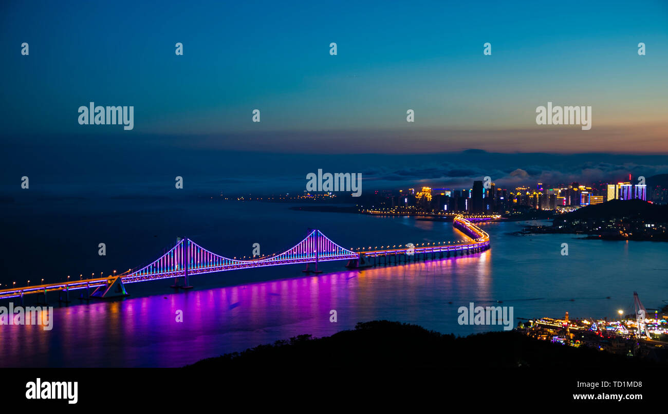 Dalian cross sea bridge hi-res stock photography and images - Alamy