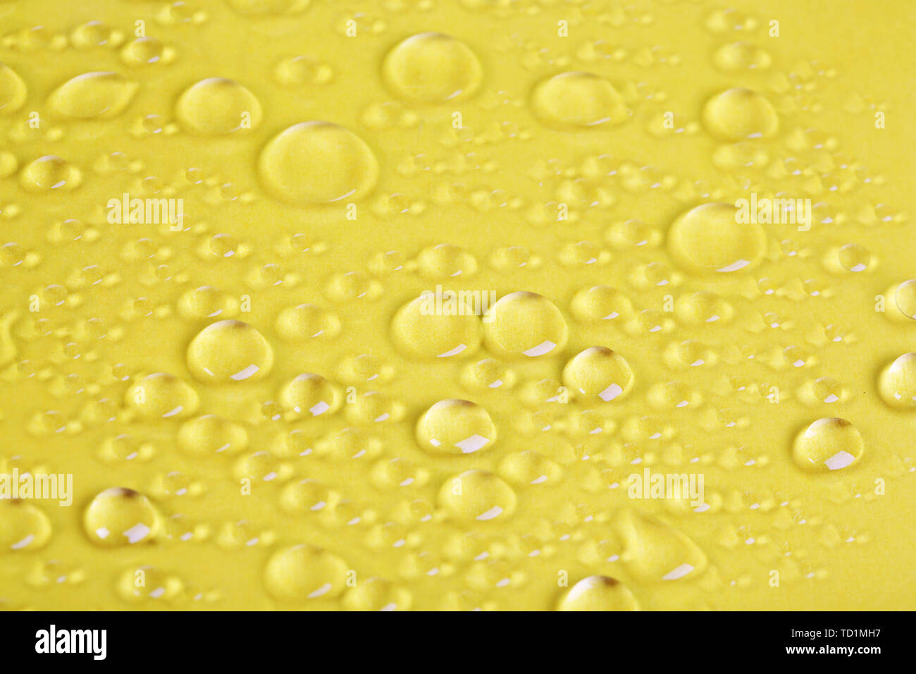 Water droplets on color background Stock Photo - Alamy