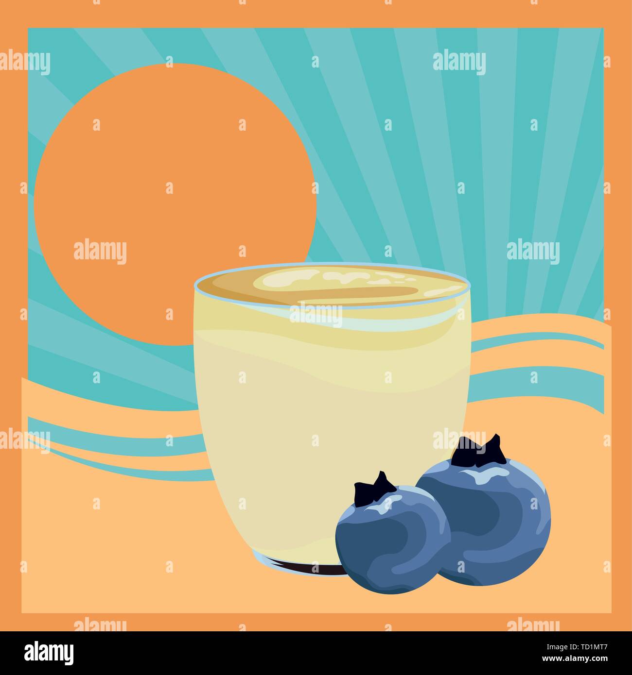 tropical fruit and smoothie drink Stock Vector Image & Art - Alamy