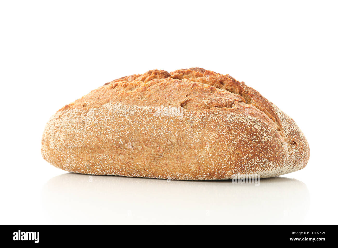 Wheat bread isolated on white background. Bakery products Stock Photo ...