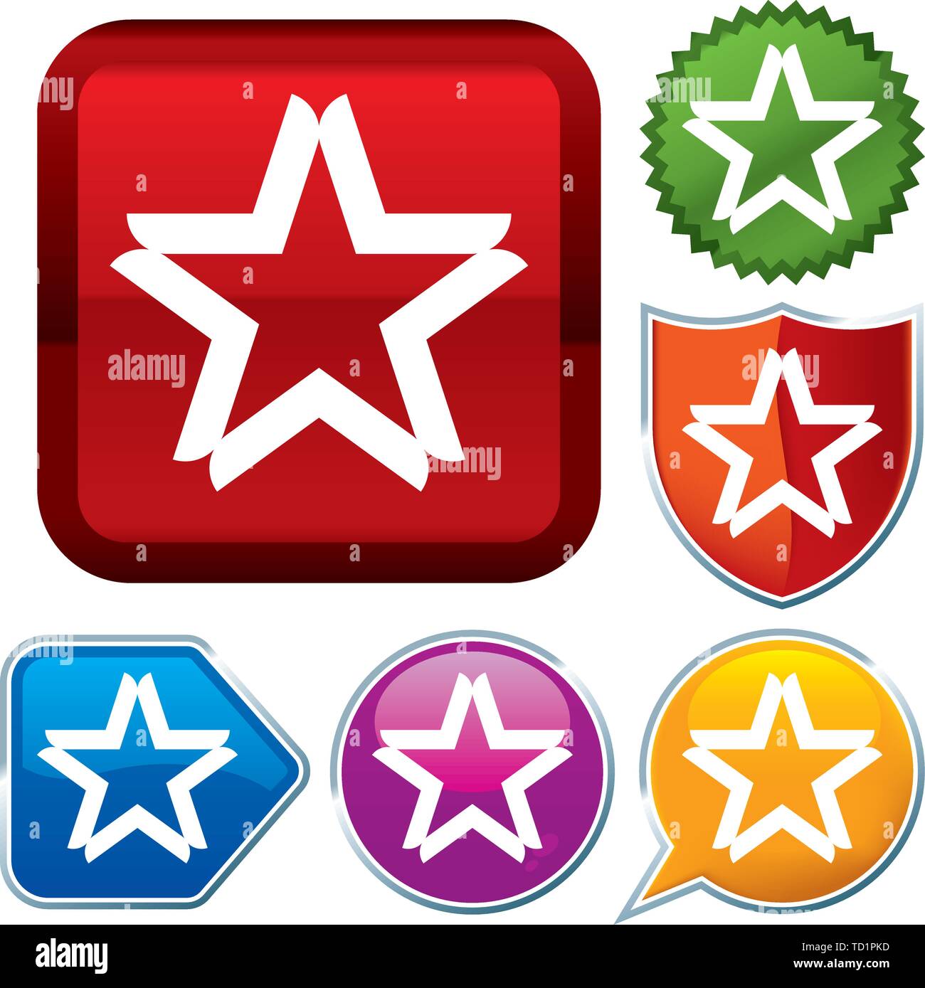 On the star Stock Vector Images - Alamy