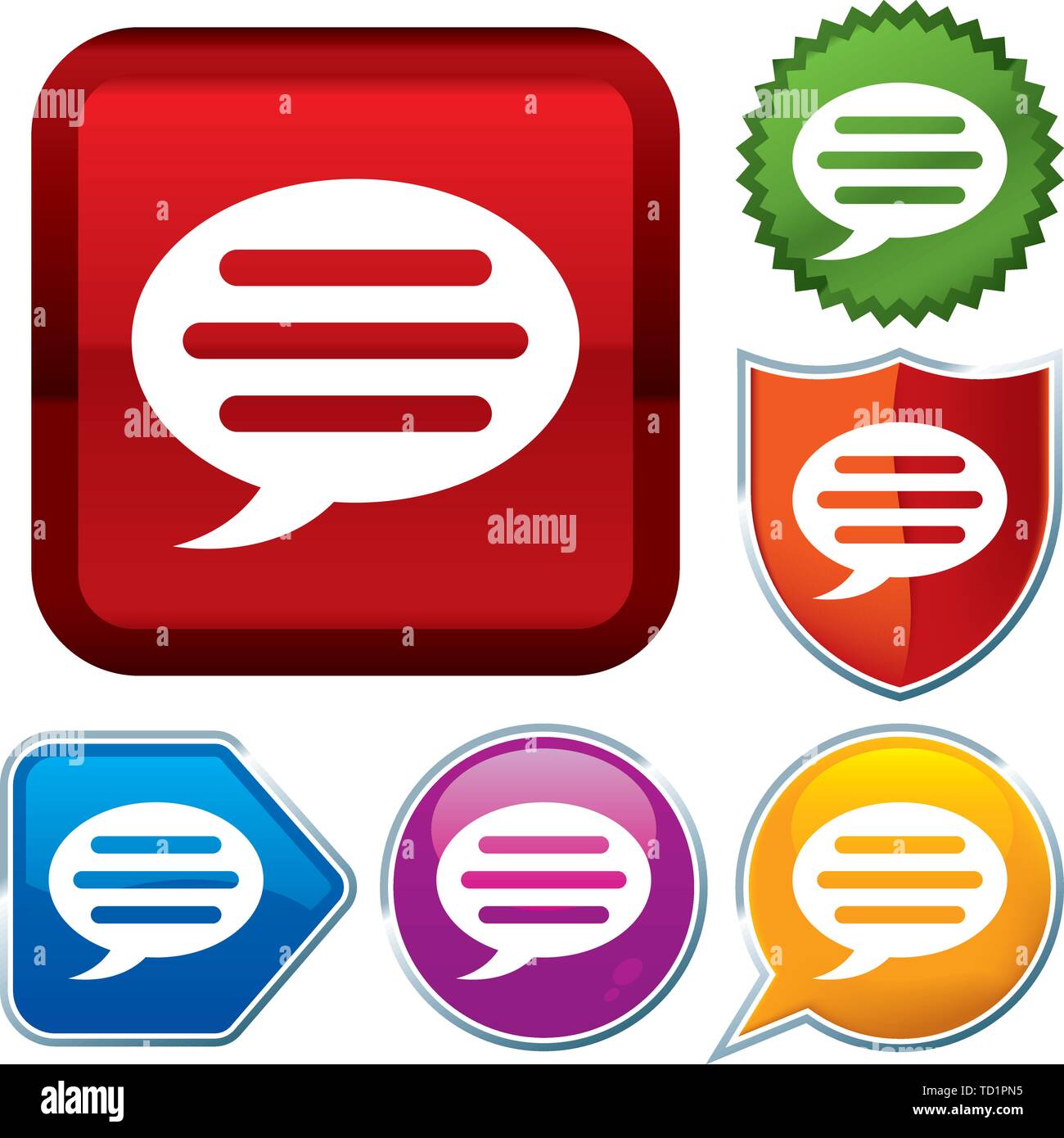 Conversation series Stock Vector Images - Alamy