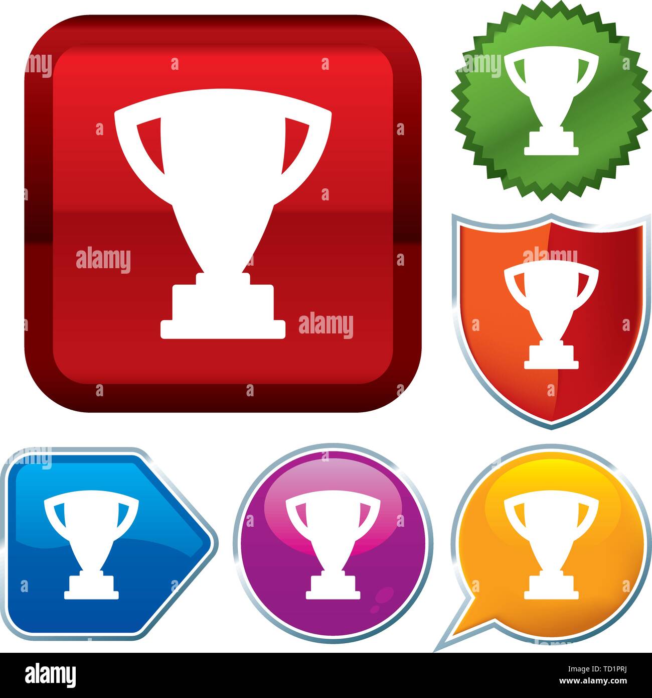 Trophy icon sign symbol on hi-res stock photography and images - Alamy