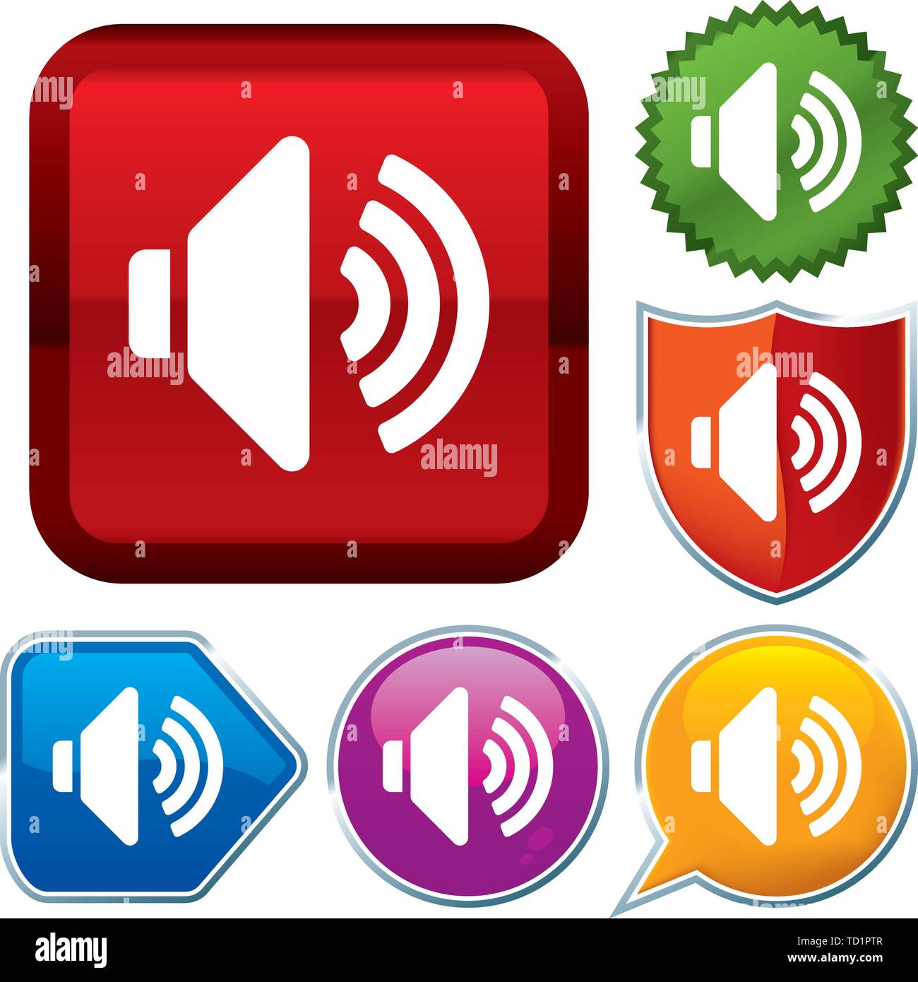 Volume up icon hi-res stock photography and images - Alamy