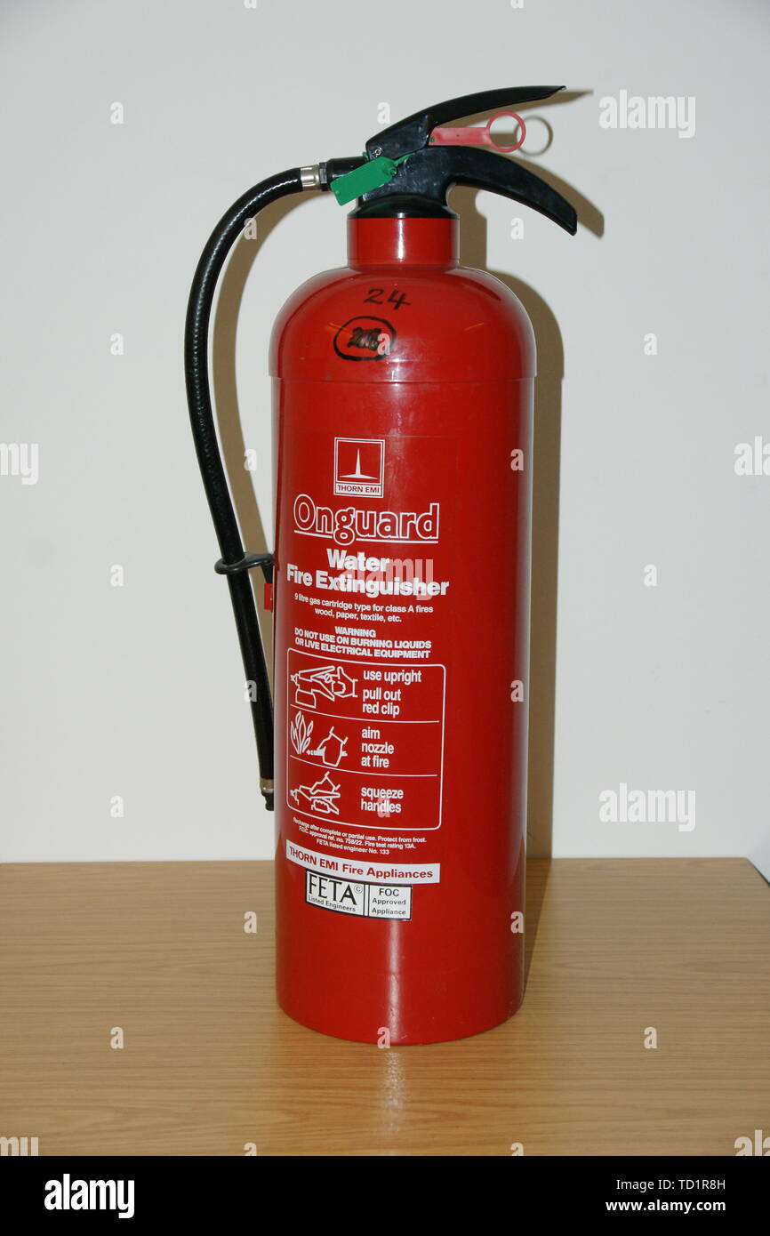 Fire extinguisher identification and use hi-res stock photography and ...