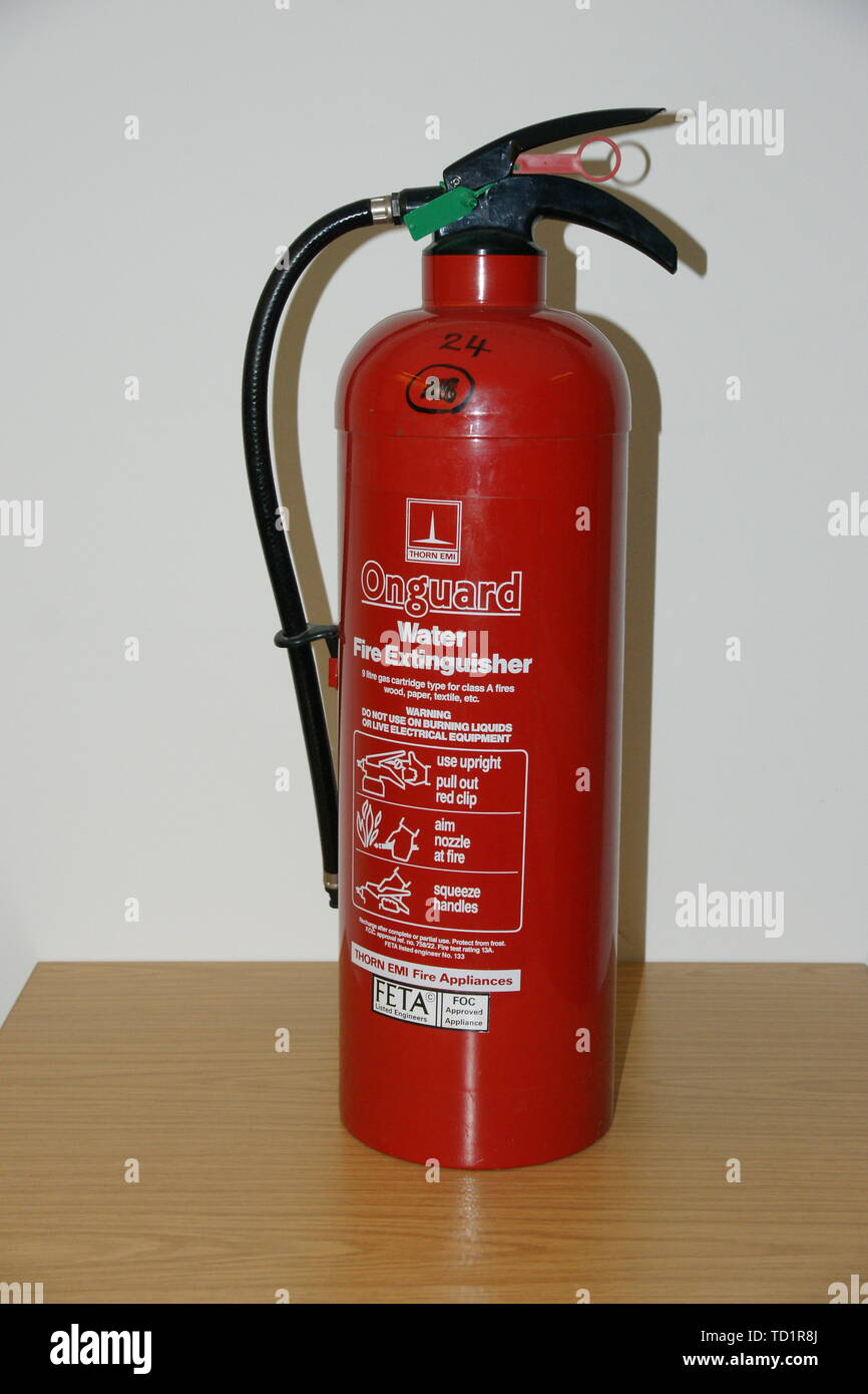 Fire extinguisher identification and use hi-res stock photography and ...
