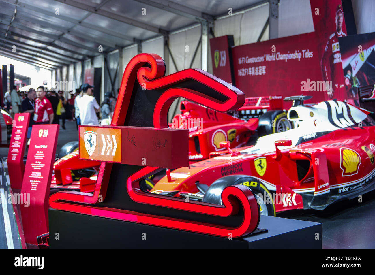 Ferrari Formula 1 Racing Car at Ferrari Racing Days 2019 Shanghai ...
