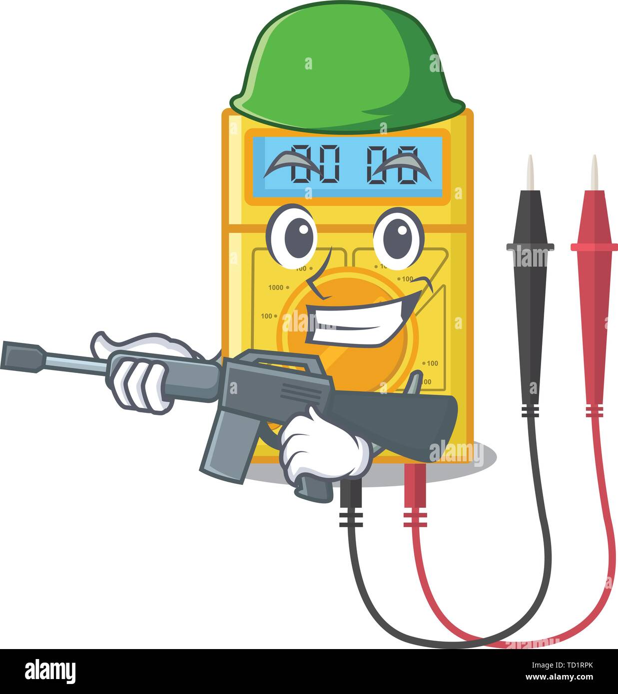 Army digital multimeter in the mascot closet Stock Vector Image & Art ...