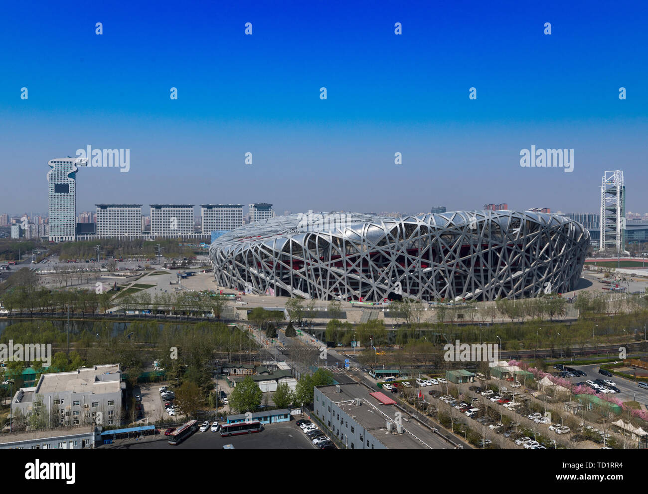 Beijing landmark Bird's Nest Stock Photo - Alamy