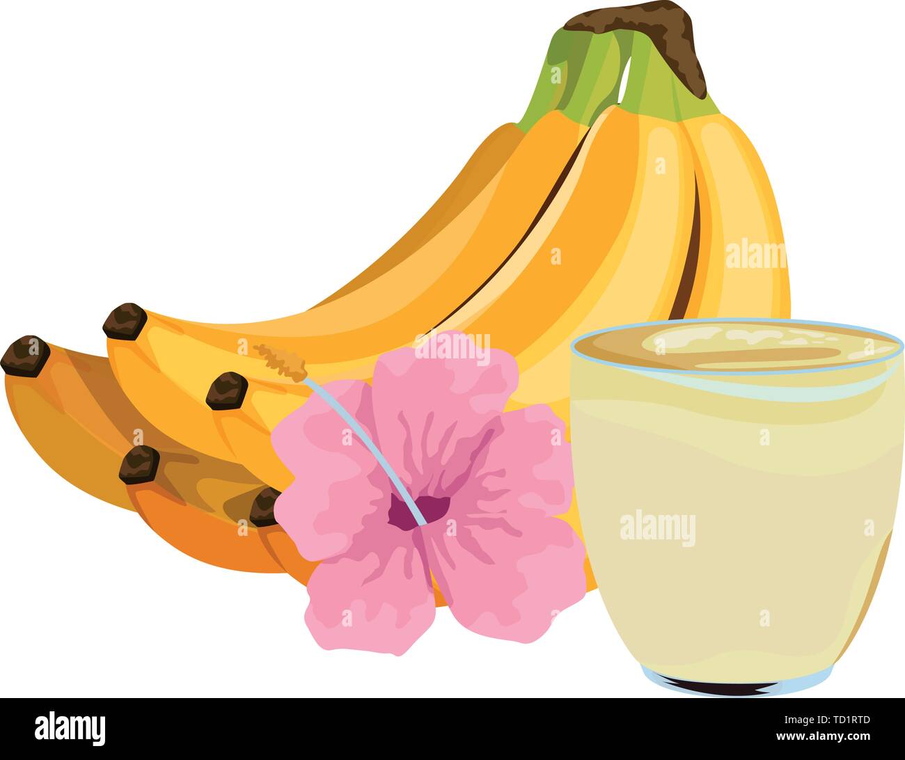 tropical fruit and smoothie drink Stock Vector Image & Art - Alamy