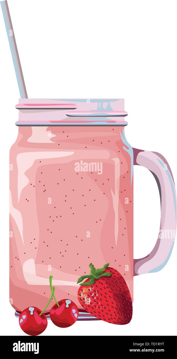 tropical fruit and smoothie drink Stock Vector Image & Art - Alamy