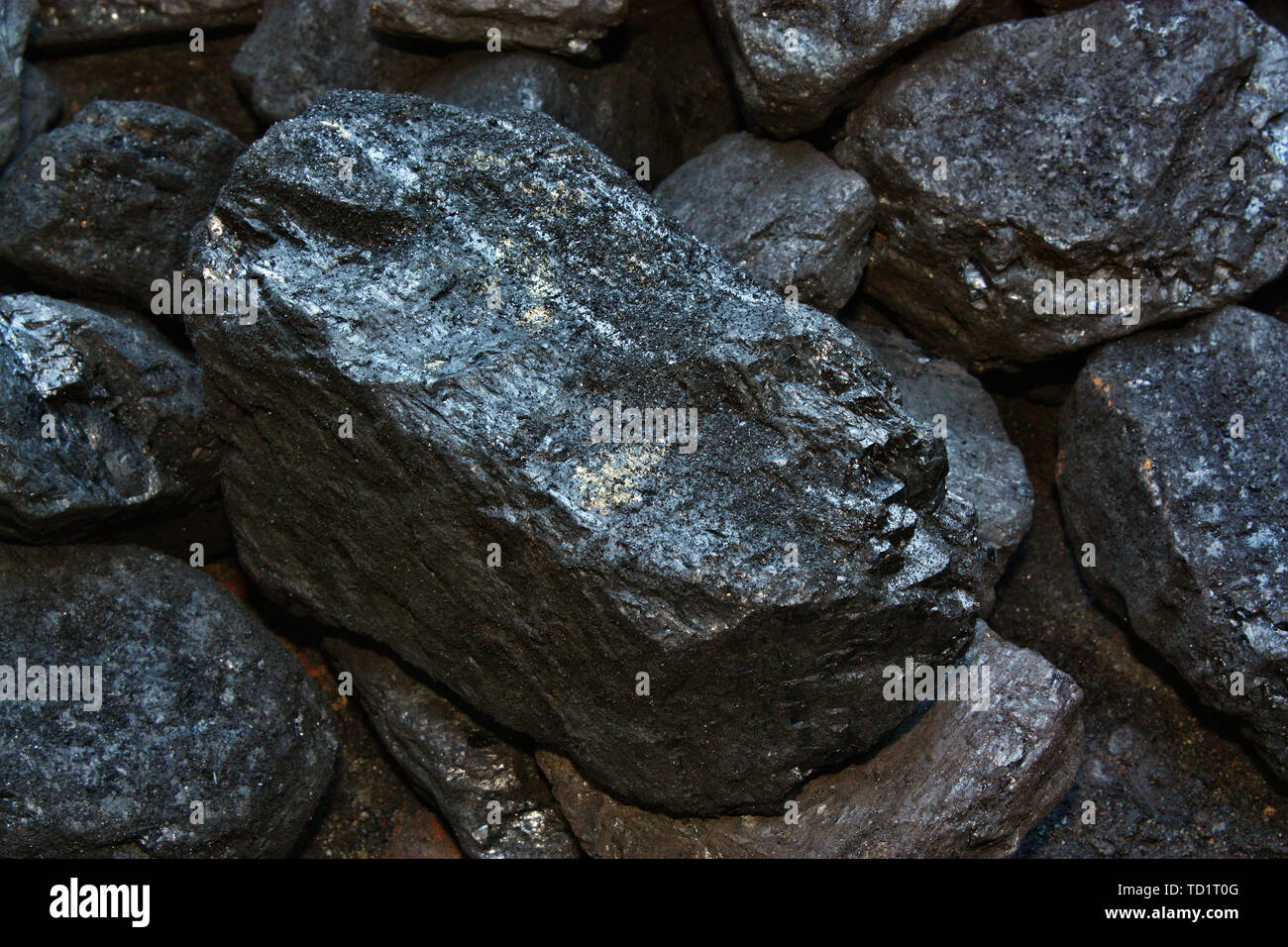 Pile of coal from mining pit Stock Photo - Alamy