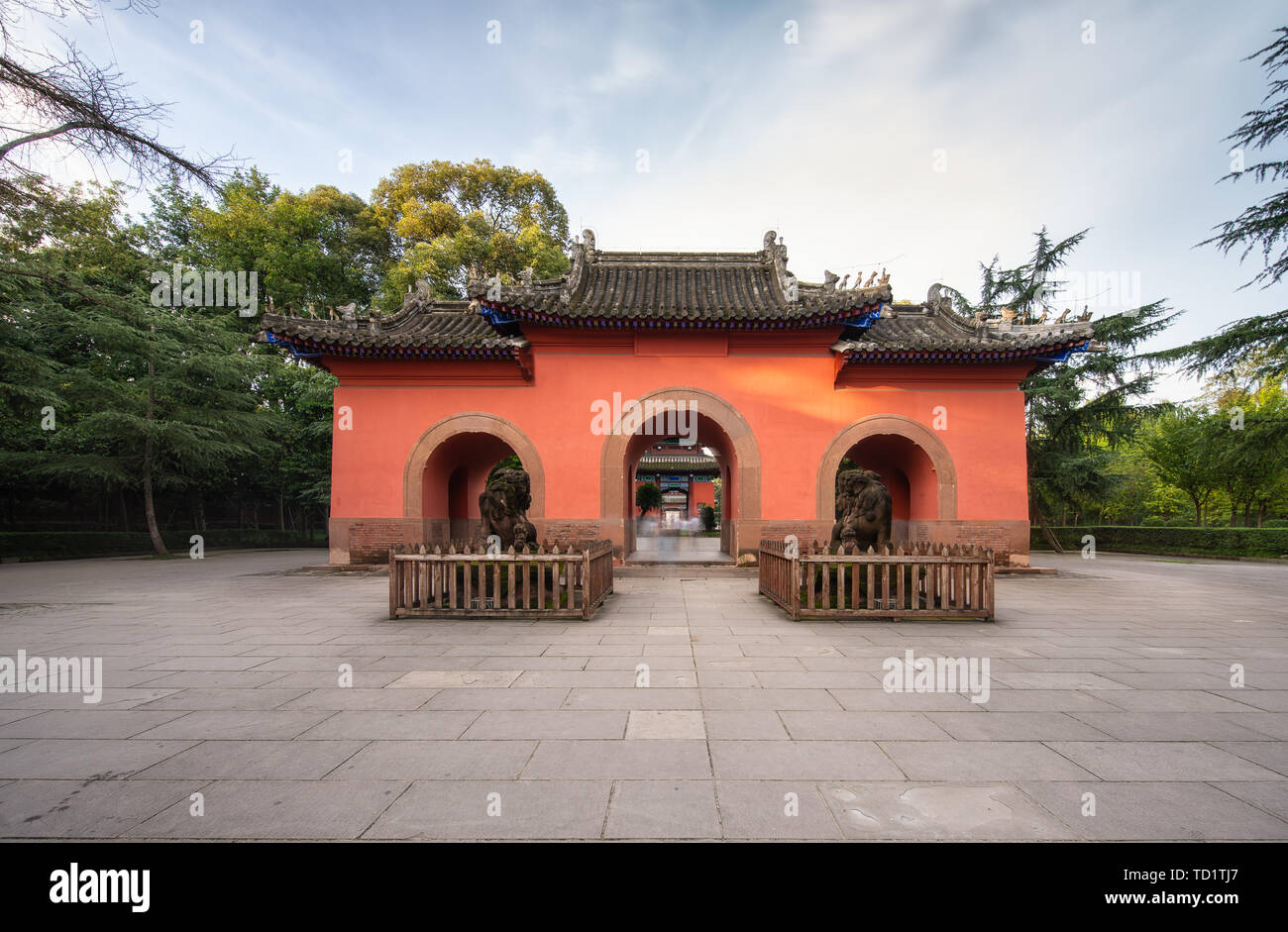Ancient Architecture Scenery of Wuhou Temple in Chengdu Stock Photo - Alamy