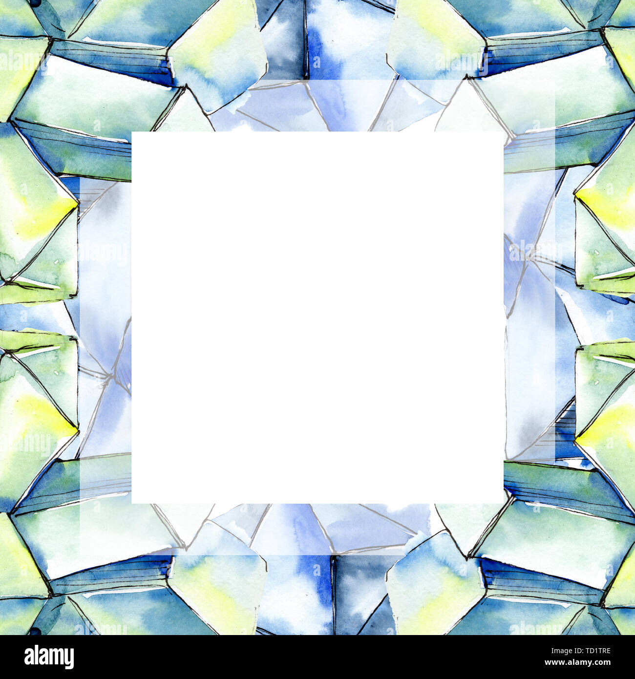 Colorful diamond rock jewelry minerals. Watercolor background ...