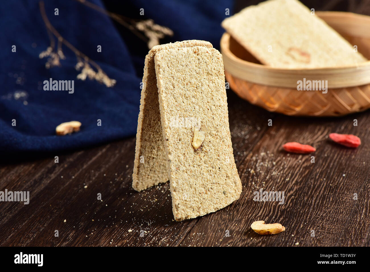 Pac-embedded hemp cake Stock Photo - Alamy