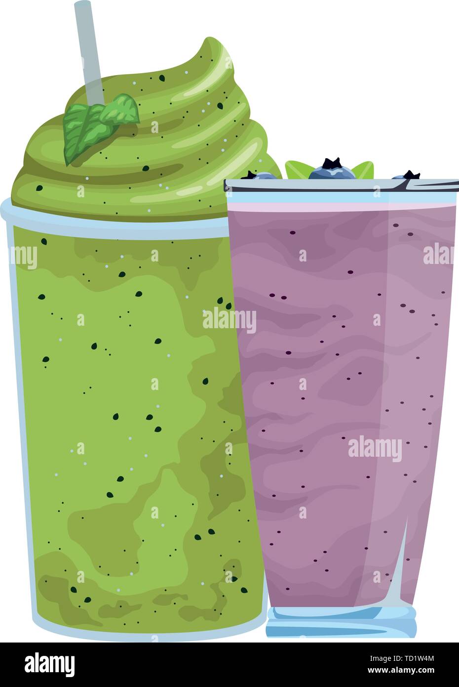 fruit tropical smoothie drink cartoon Stock Vector Image & Art - Alamy