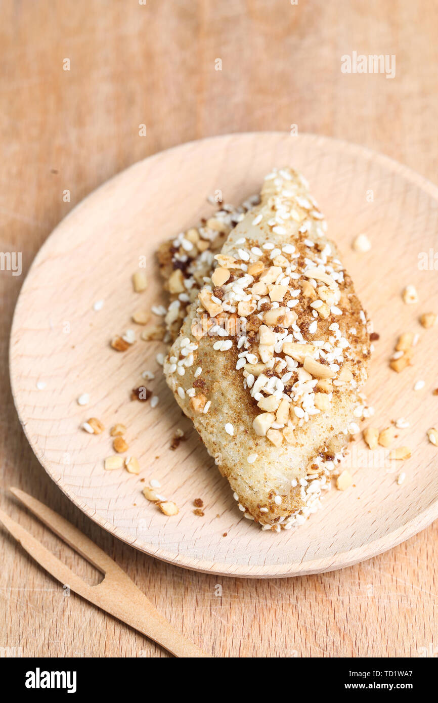 Chinese traditional snack Ciba hemp rice cake Stock Photo - Alamy